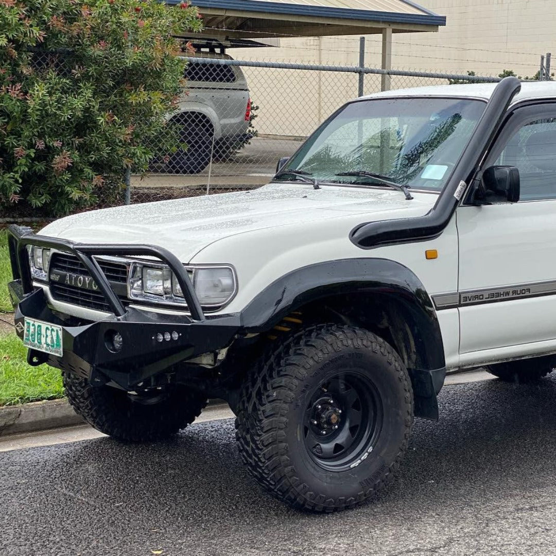 Passenger Side 4" Stainless Snorkel to suit Toyota 80 Series Landcruis ...