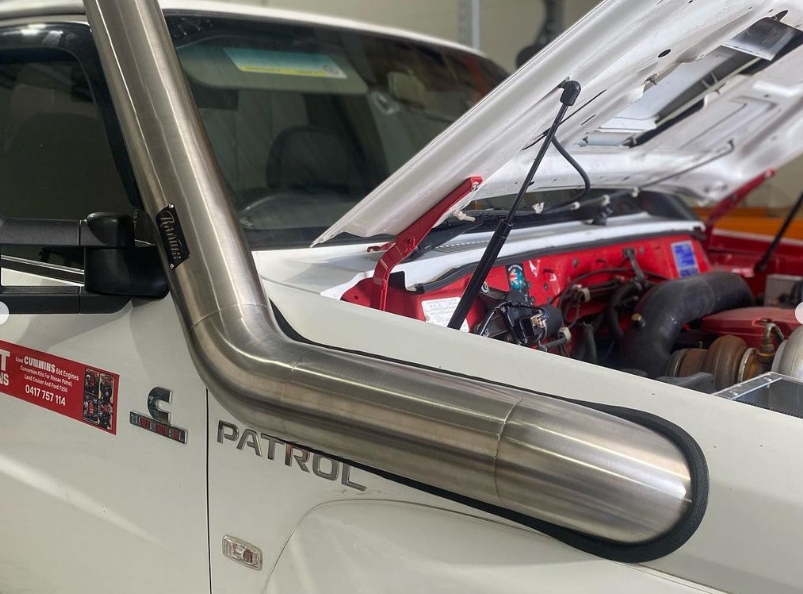 Stainless Snorkel to suit Nissan Gu Patrol (5" Drivers Side) – Radius ...